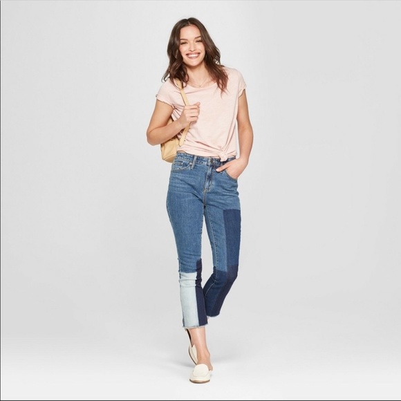 Universal Thread | Jeans | Universal Thread Patchwork Cropcapri Jeans ...
